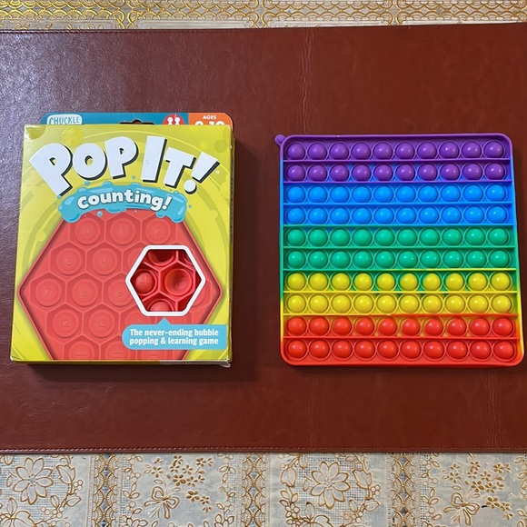 Toys | Pop It Set Of 2 Pop It Counting 6 12 X 7 12 And Square 7 12 X 7 ...